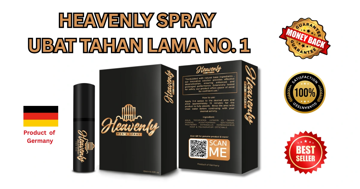 Home - Heavenly Spray – Ubat Tahan Lama | Atasi Pancut Awal & Kuatkan Zakar